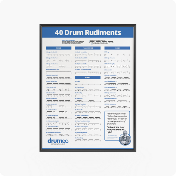 Drumeo Rudiments Poster – Musora